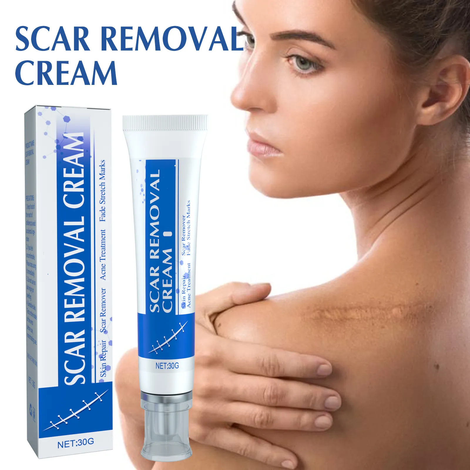 Scar Repair Cream for Men and Women, fade scars and tighten skin in on ...